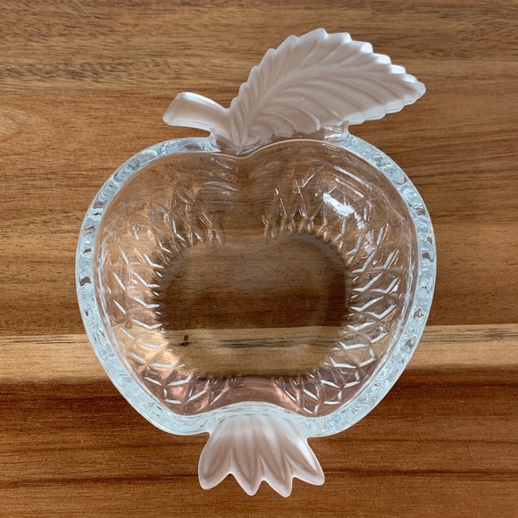 Vintage | Dining | Vintage Apple Shaped Cut Glass Dish | Poshmark